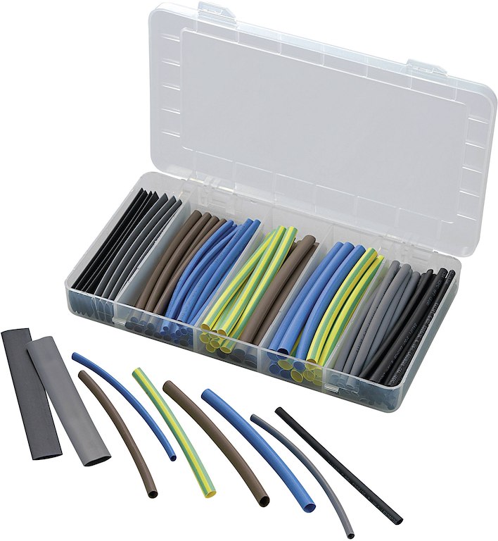 Asortiman termoskupljajucih cevi, odnos skupljanja: 2:1 Tru Components 1564941 93013c250 1 set
