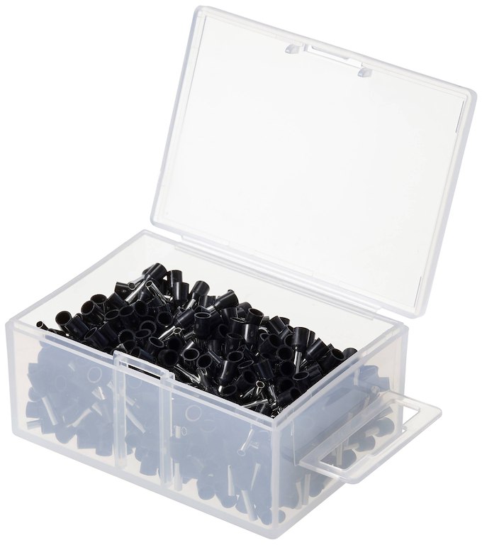 Tru Components TC-11599336 razne suplje igle 1,5 mm 2 crne 500 kom