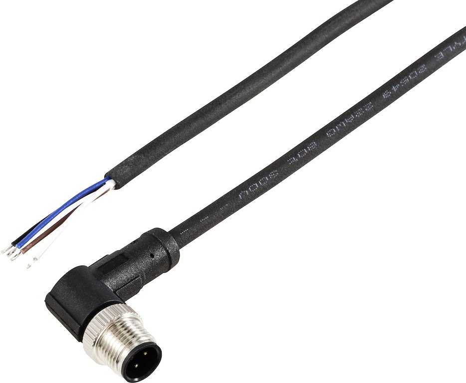 Tru Components TC-12833136 prikljucni kabl senzora/aktivatora M12 ugaoni muski konektor 2 m broj polova: 4