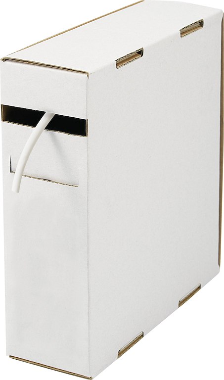 Termoskupljajuca cev bez lepka, bela 6 mm odnos skupljanja: 2:1 Tru Components 1566759 B2G5-5 V 10 m
