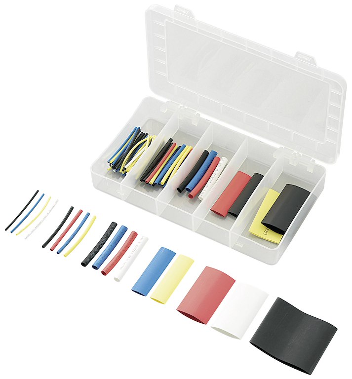 Asortiman termoskupljajucih cevi, odnos skupljanja: 2:1 Tru Components 1566617 SUHT119-04C 1 set
