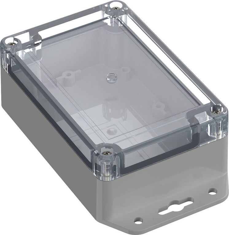 Tru Components TC-10860576 kuciste sa prirubnicom ABS-PC svetlo siva