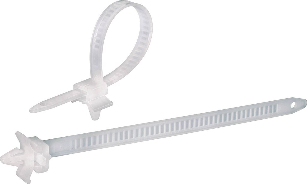 Asortiman kablovskih vezica 150 mm prirodne boje sa podeljenim jezickom Tru Components 1592899 TC-PHV150203