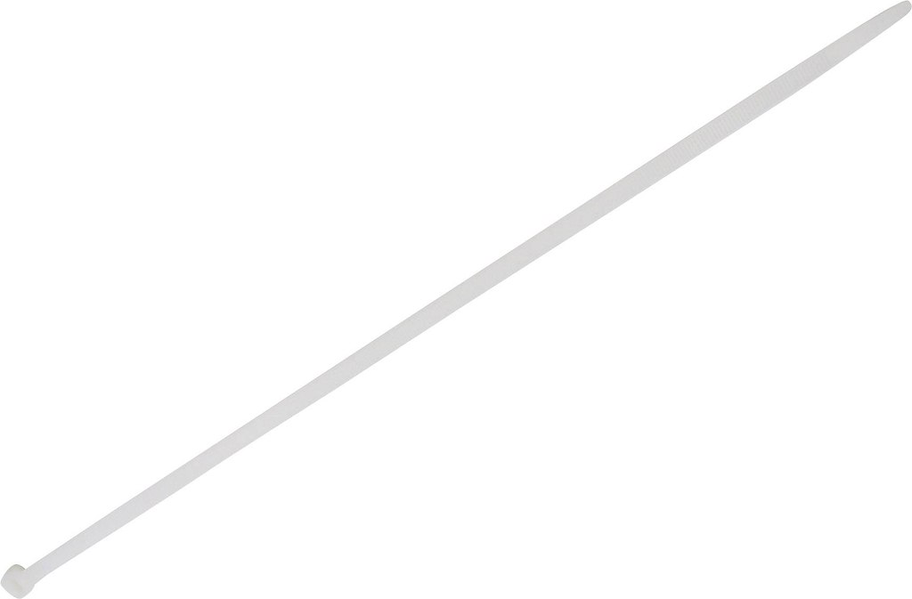 Vezica za kablove 450 mm bela, toplotno stabilna, otporna na kiseline Tru Components 1578087 100 komada