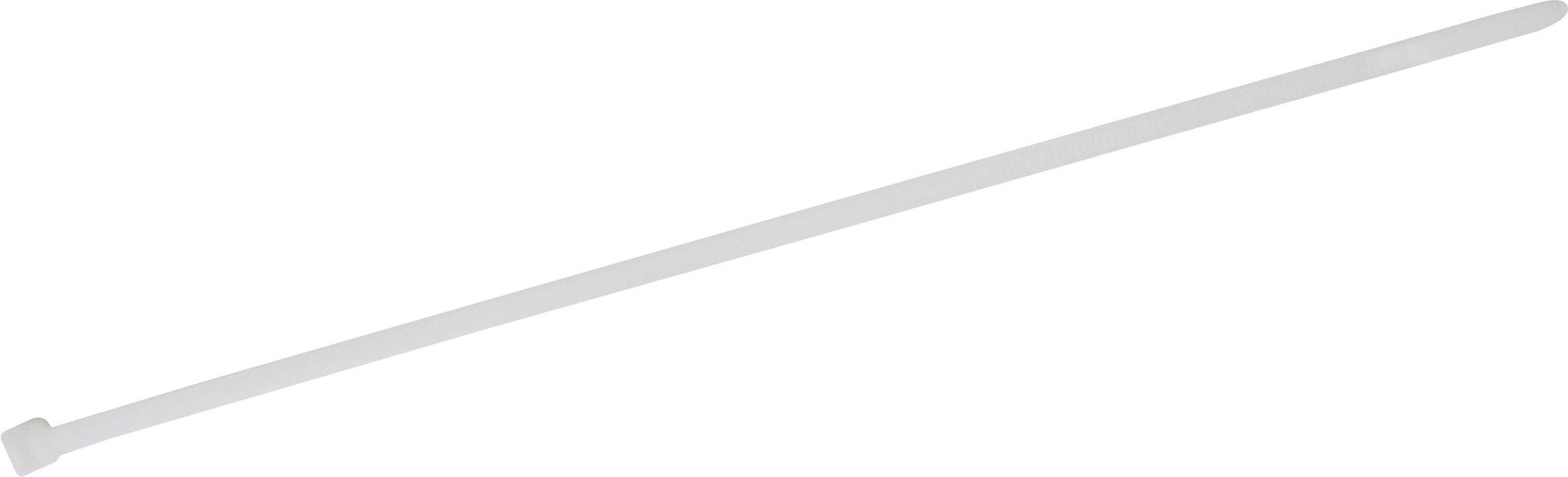 Vezica za kablove 500 mm bela, toplotno stabilna, otporna na kiseline Tru Components 1578071 100 komada