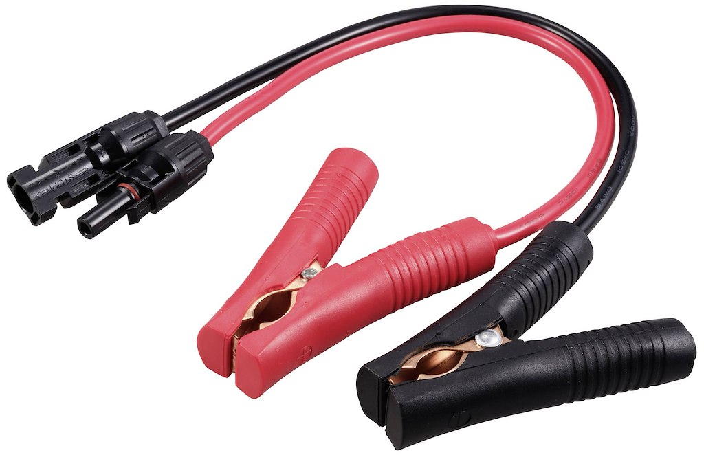 Tru Components TC-12195648 MC4 solarni konektor na terminal baterije crni, crveni 2 kom