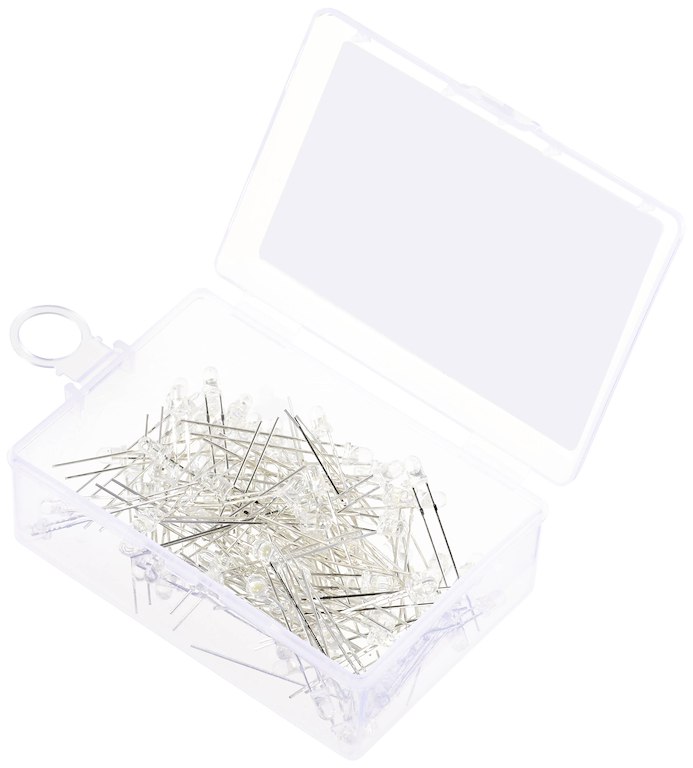 Tru Components difuzna LED neutralna bela okrugla 3 mm 14400 mcd 30 20 mA 2,7 V, 3,4 V