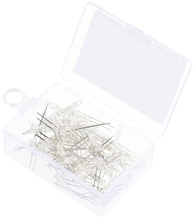 Tru Components difuzna LED toplo bela okrugla 3 mm 14400 mcd 30 20 mA 2,7 V, 3,4 V