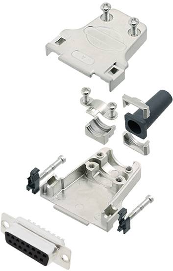 Tru Components TCDTZF15DBSK 7708912 D-Sub uticnica – set 180 broj pinova: 15 vrh za lemljenje