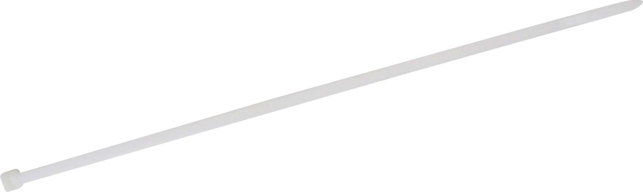 Vezica za kablove 450 mm bela, toplotno stabilna, otporna na kiseline Tru Components 1578069 100 komada