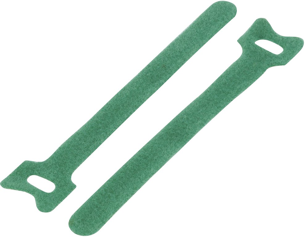 Tru Components TC-12355440 Velcro vezica za umotavanje i mekana vunena tkanina (D*s) 150 mm * 12 mm zelena 20 komada
