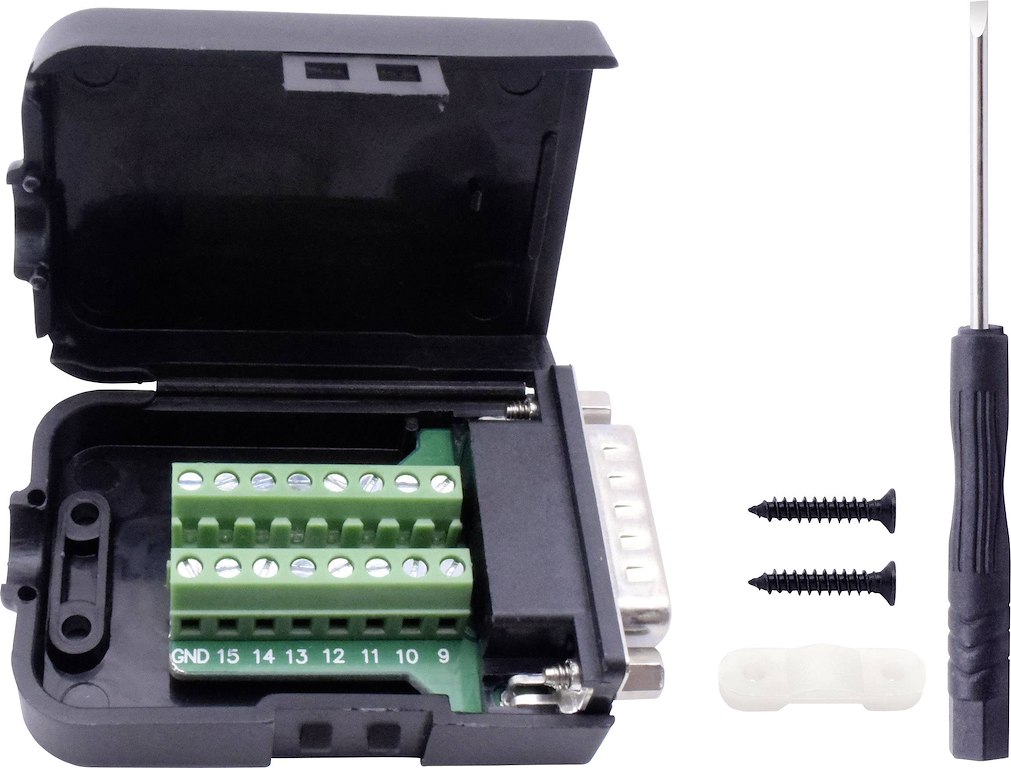Tru Components T1904C092 set D-Sub pin traka broj pinova: 15 vijak