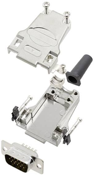 Tru Components TCDTZF09HDP15K 7709536 set D-Sub pin traka 180 broj pinova: 15 vrha za lemljenje