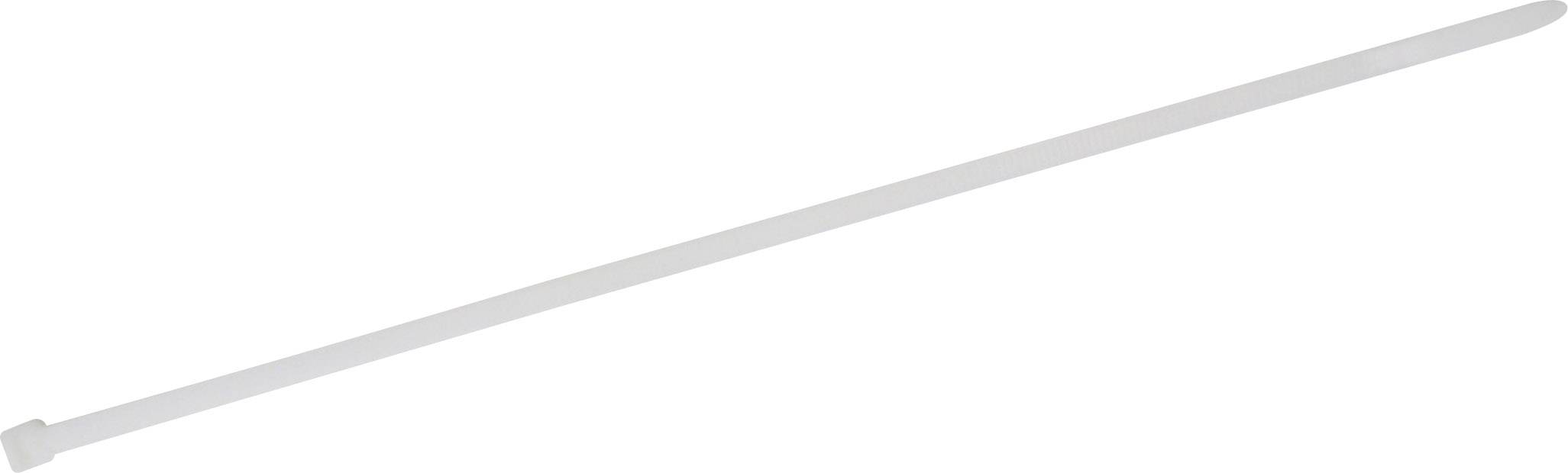 Vezica za kablove 400 mm bela, toplotno stabilna, otporna na kiseline Tru Components 1578067 100 komada