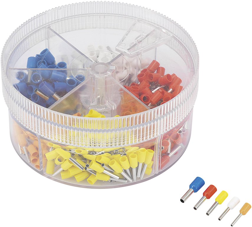 Asortiman udubljenja 0,50 mm 2 2,50 mm 2 narandzasta, bela, zuta, crvena, plava Tru Components 739735 400 kom