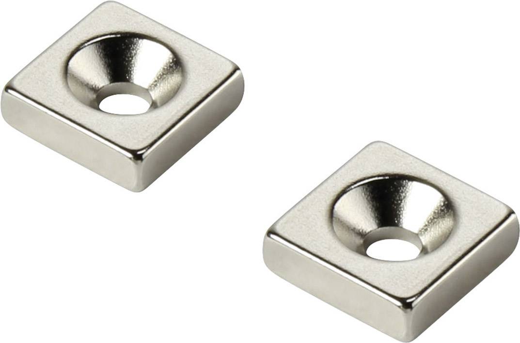 Tru Components V25L25T3-M5 permanentni magnet pravougaoni (D * S * V) 25 * 25 * 3 mm N35 Granicna temperatura (maks.): 80 C