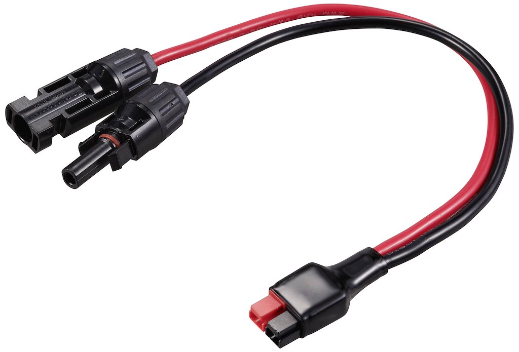 Tru Components TC-12195720 Mini visokostrujni utikac 30 A na solarni utikac MC4 600 V 30 A crni, crveni