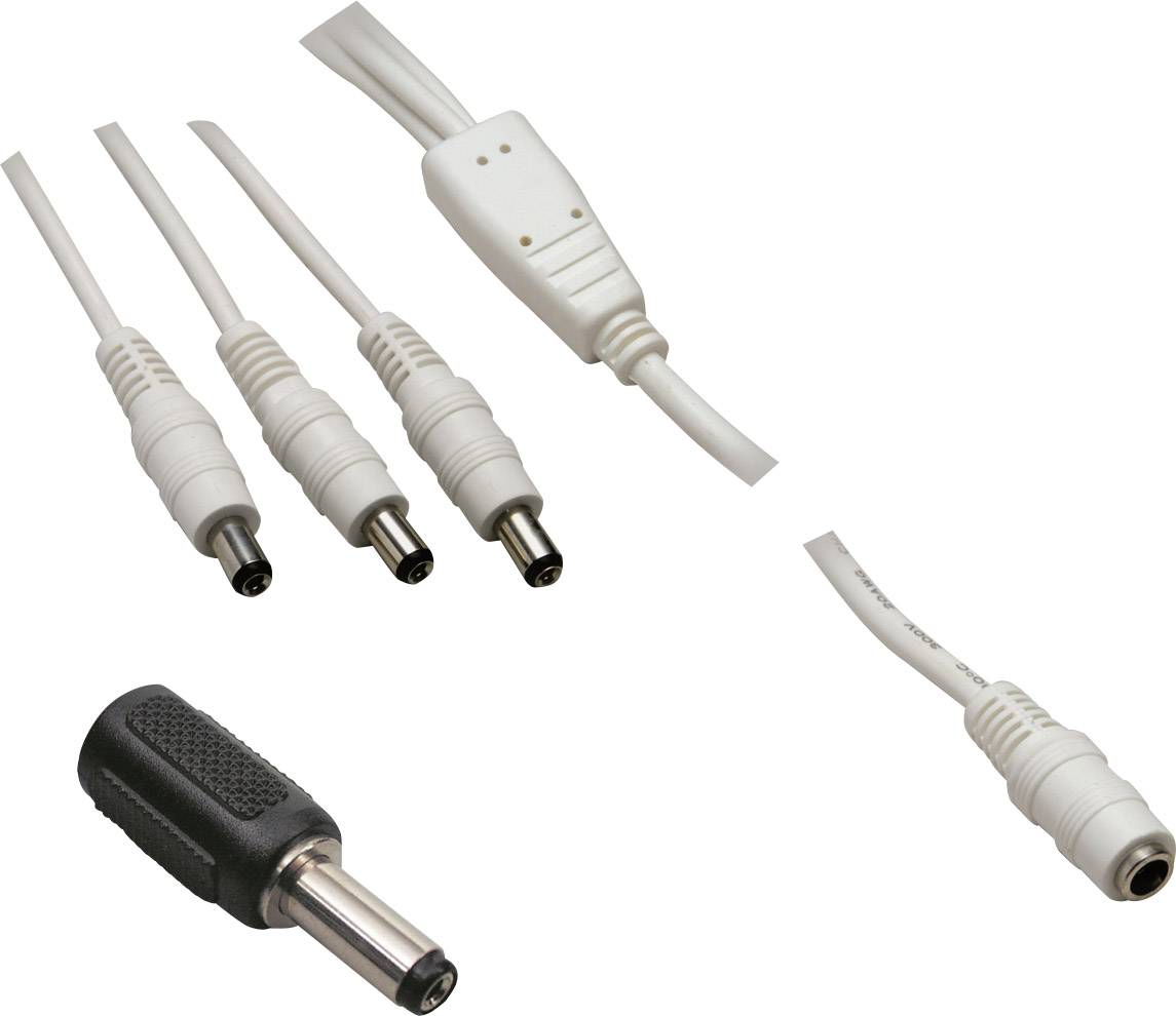 Niskonaponski adapterski kabl, niskonaponska uticnica – niskonaponski utikac 5,50 mm 2,50 mm Tru Components 1,10 m 1 set