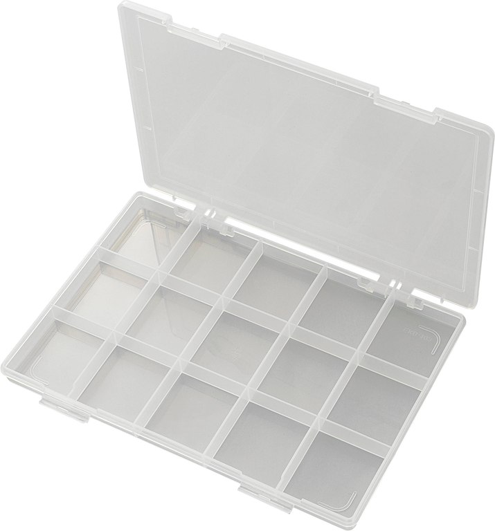 Tru Components EKB-103 kontejner za sortiranje (D * s * V) 285 * 209 * 23 mm broj fioka: 15 puna pregrada Sadrzaj, kolicina, sadrzaj jedinica kolicine po prodajnoj jedinici