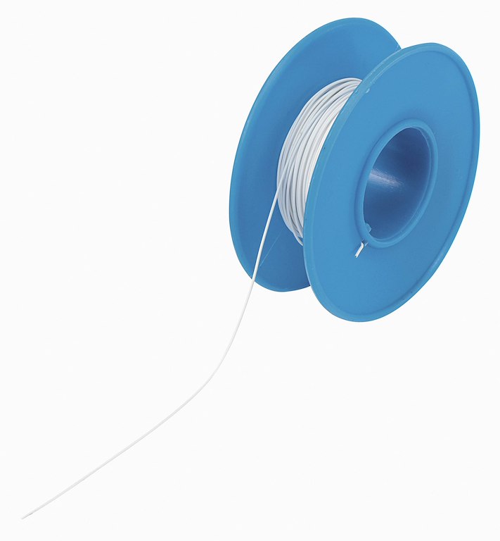 Vire Vrap 1 * 0,13 mm 2 bele boje Tru Components 1566847 15 m