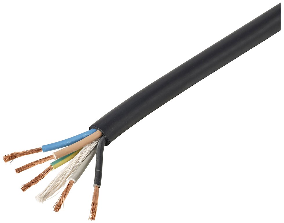 Tru Components TC-11594960 gumirani kabl H07RN-F 5 * 6 mm 2 crni 1m