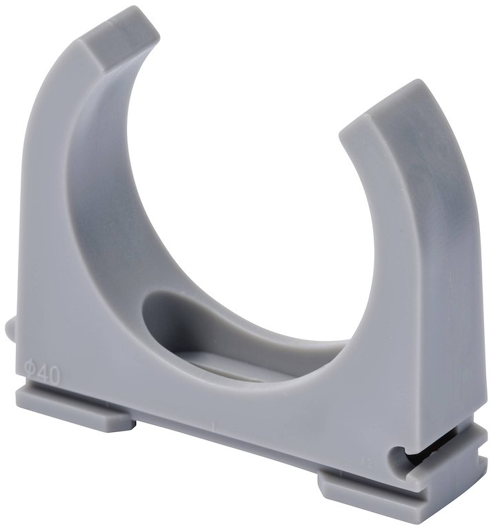 Tru Components TC-12533308 Stezaljka za kabl, fi 40 mm siva 20 kom