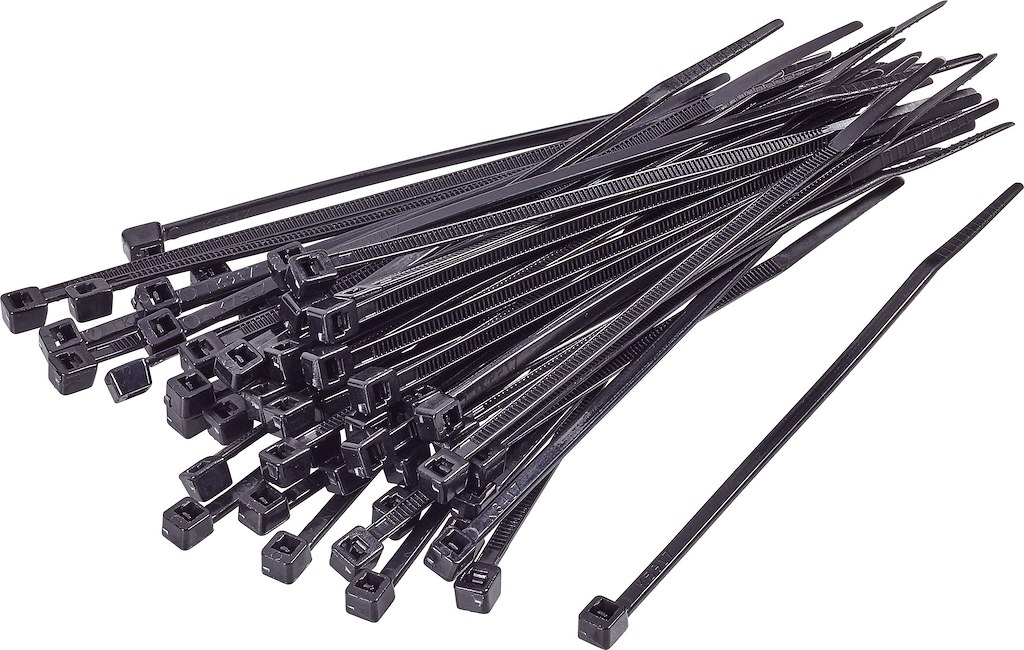 Kabelske vezice Tru Components 1592862 TC-CVR200LBK203 1 st.