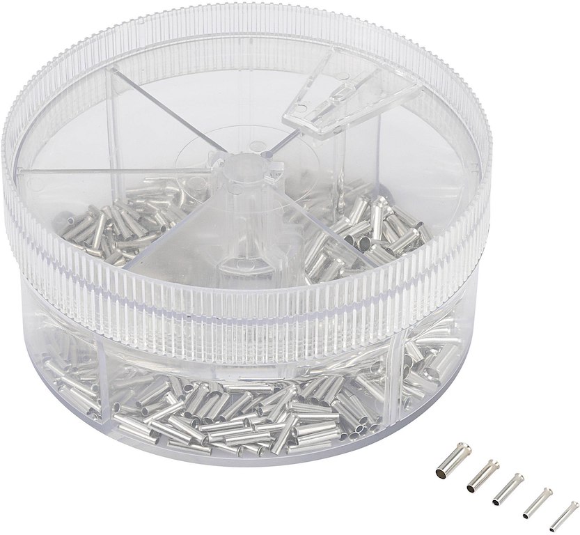Asortiman supljina 0,5 mm 2 2,5 mm 2 metal Tru Components 739773 500 kom