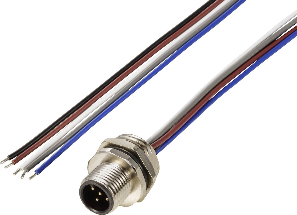 Tru Components TC-12833036 integrisani senzor/aktivator utikac M12 integrisani muski konektor 0,5 m broj polova: 5