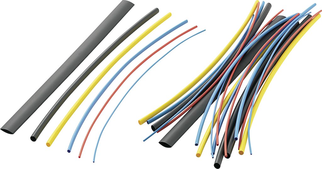 Asortiman termoskupljajucih cevi, raznobojne 9,50 mm omjer skupljanja: 2:1 Tru Components 542448 RPS7