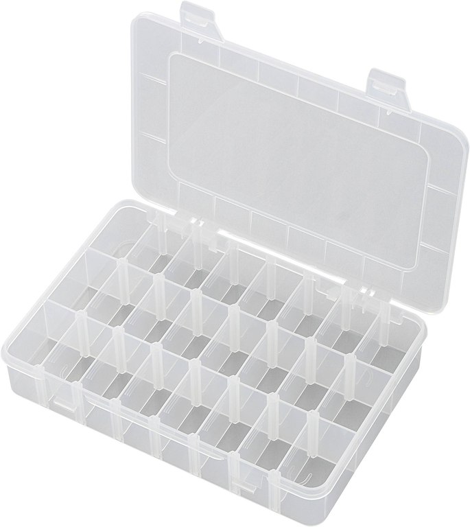 Tru Components EKB-206 kontejner za sortiranje (D * s * V) 200 * 130 * 35 mm broj fioka: 24 varijabilne pregrade Sadrzaj, kolicina, sadrzaj jedinica kolicine po prodajnoj jedinici
