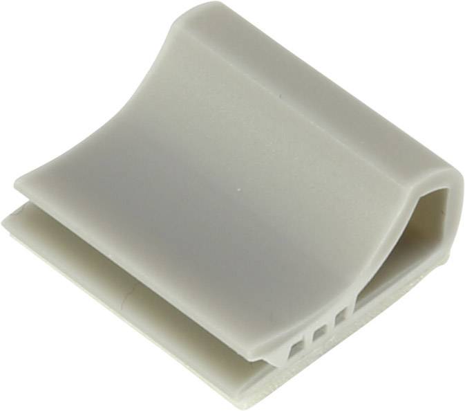 Ravna baza za pricvrscivanje kablova, svetlo siva Tru Components TC-6645720 100 komada