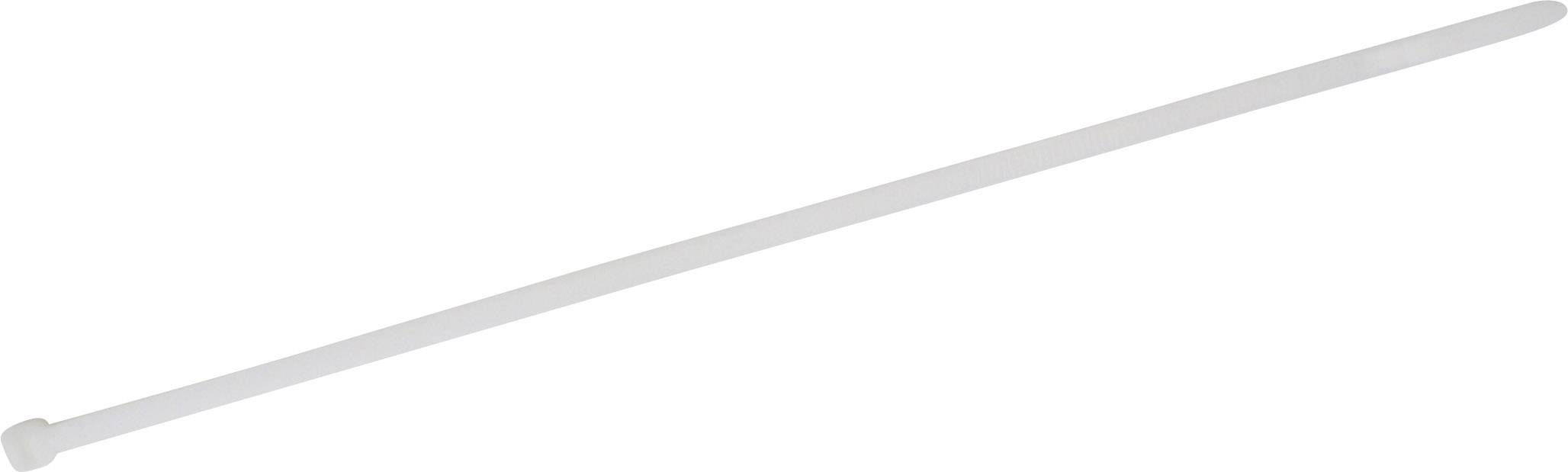 Vezica za kablove 400 mm bela, toplotno stabilna, otporna na kiseline Tru Components 1578055 100 komada