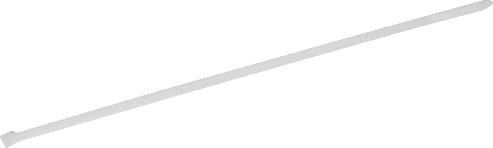 Vezica za kablove 450 mm bela, toplotno stabilna, otporna na kiseline Tru Components 1578043 100 komada