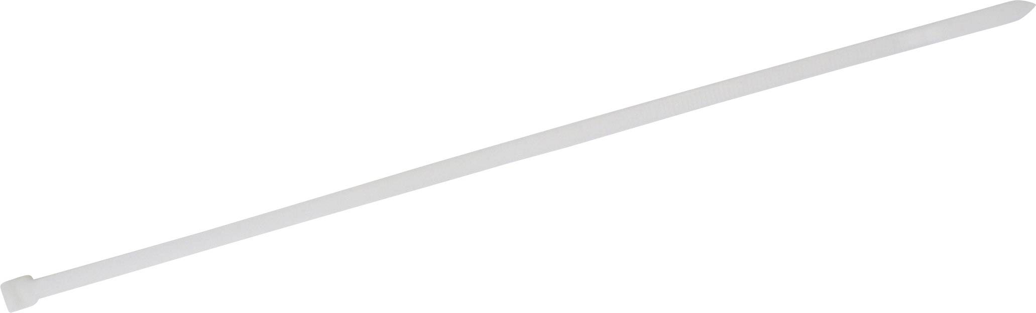 Vezica za kablove 400 mm bela, toplotno stabilna, otporna na kiseline Tru Components 1578041 100 komada