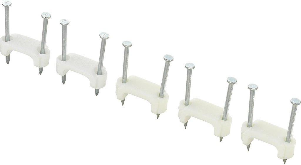 Obujmice za kablove sa kandzom, duplo fiksiranje, bele Tru Components 1593094 TC-DNF17203