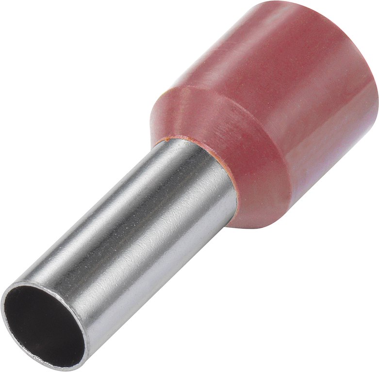 Prikljucci 1 * 10 mm 2 * 12 mm delimicno izolovani, crveni Tru Components 1572425 100 kom