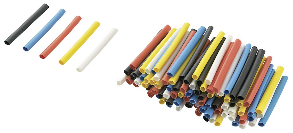 Asortiman termoskupljajucih cevi, raznobojnih 2,40 mm odnos skupljanja: 2:1 Tru Components 1571319 RPS3 125 komada
