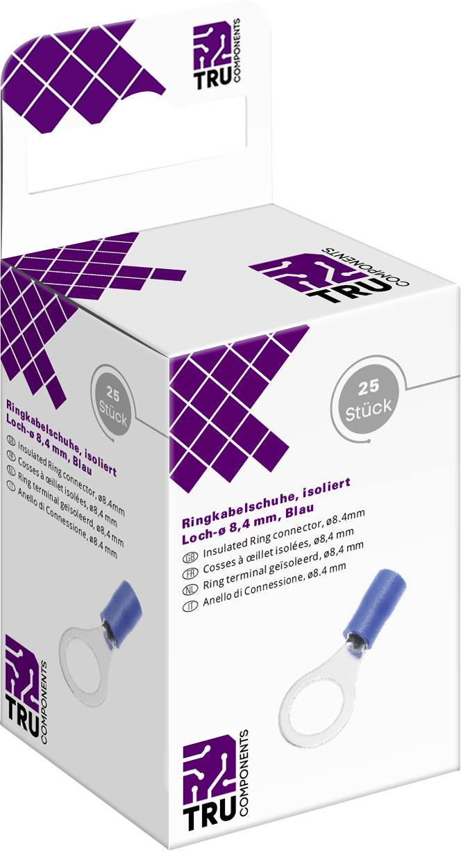 TRU Components T2010C290 kabelska papučica 2,5 mm² 1,5 mm² (pak. 25 kom)