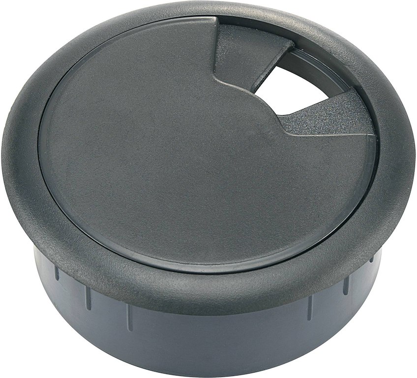 Tru Components VP80BK uvodnica za kablove na radnoj ploci ABS crna