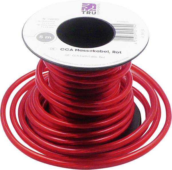 Kabel za uzemljenje 1 * 2,50 mm 2 crvena Tru Components 1386603 5 m