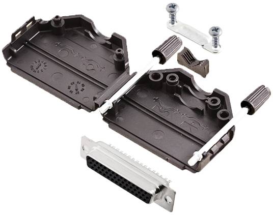 Tru Components TCDPPK25BKHDS44K 7709056 D-Sub uticnica – set 180 broj pinova: 44 vrh za lemljenje