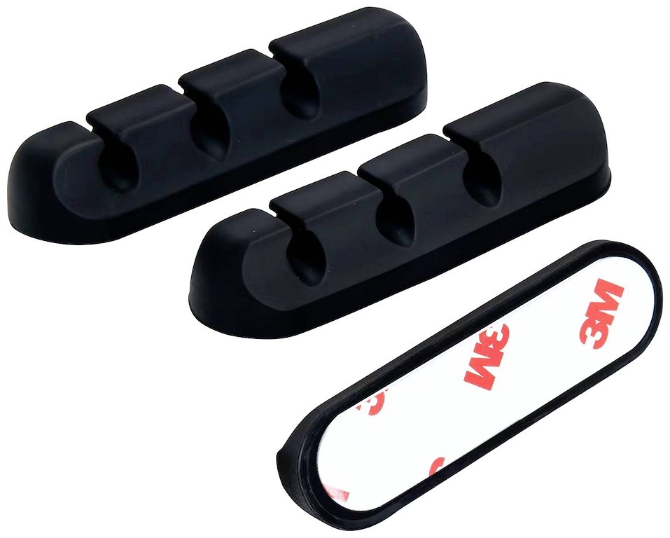 Tru Components T24CA080 nosac kablova samolepljivi TC-12888592 Precnik snopa, raspon 6 mm (ma*) crna 3 kom