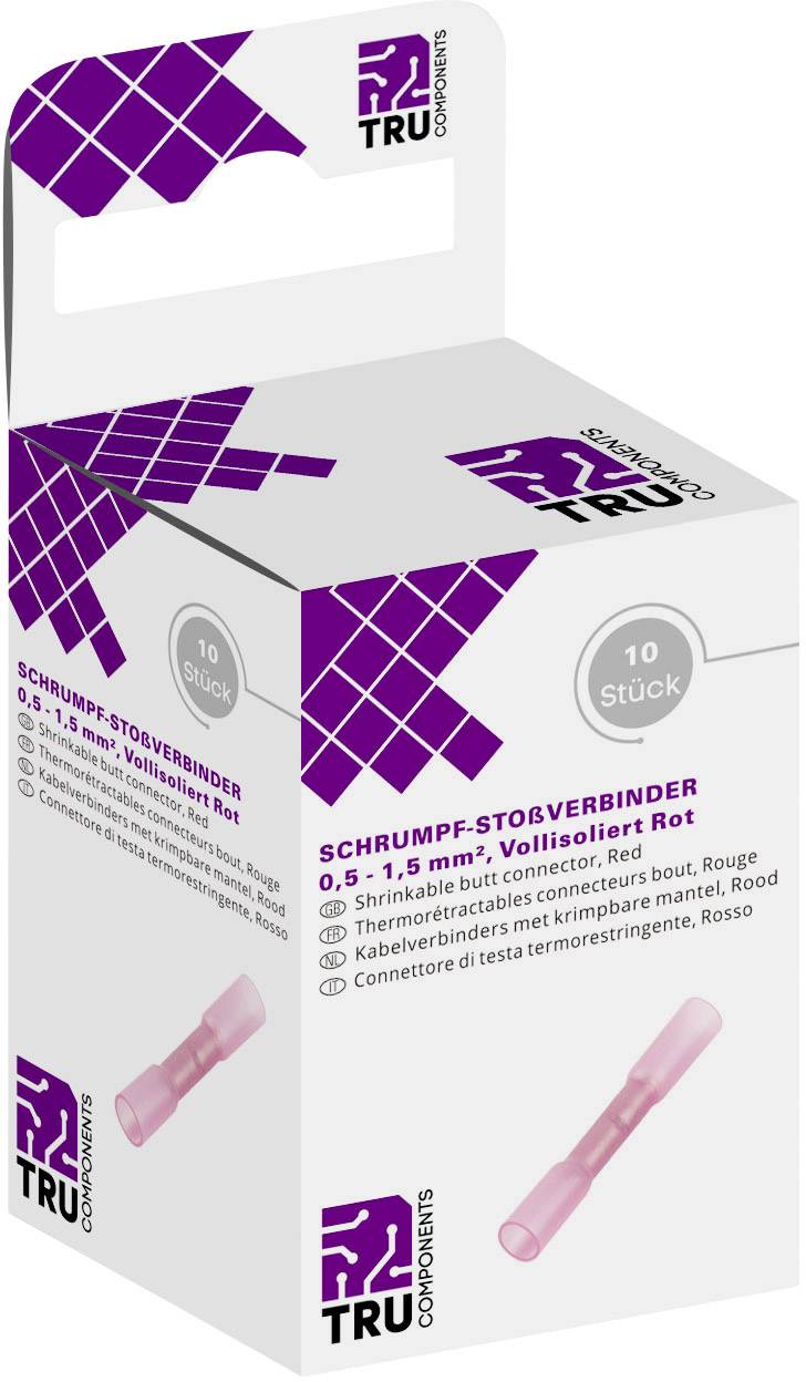 TRU Components T1904C068 konektorska letvica 33,30 mm crvena (pak. 10 kom)