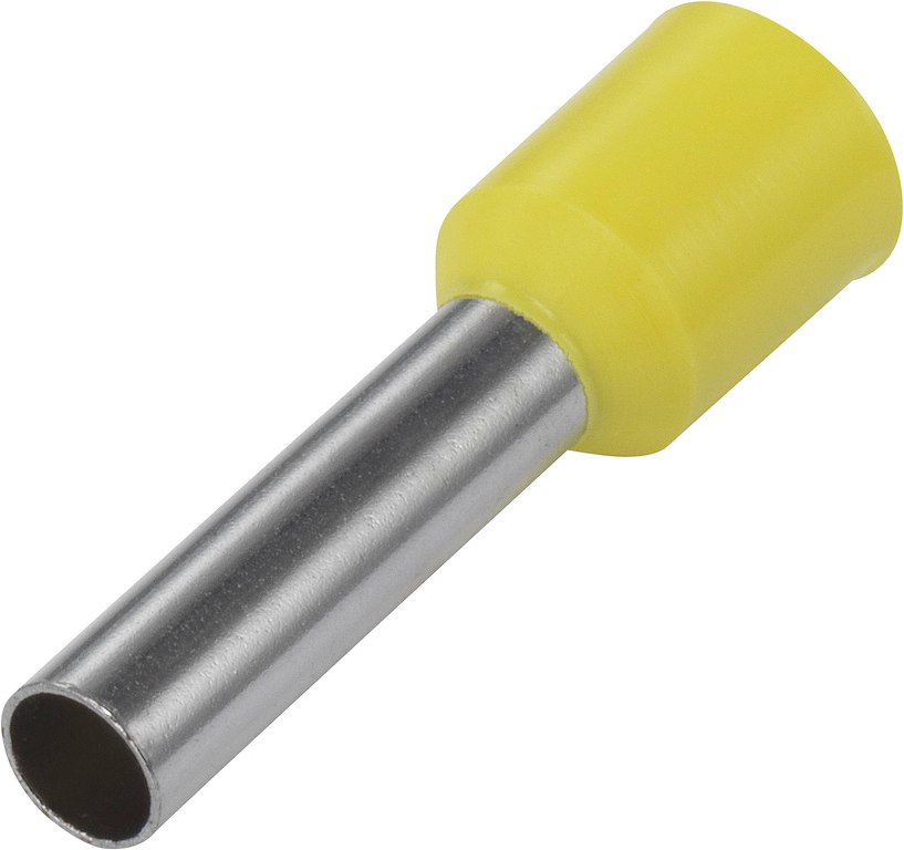 Prikljucni blokovi 1 * 6 mm 2 * 12 mm delimicno izolovani, zuti Tru Components 1091292 100 komada