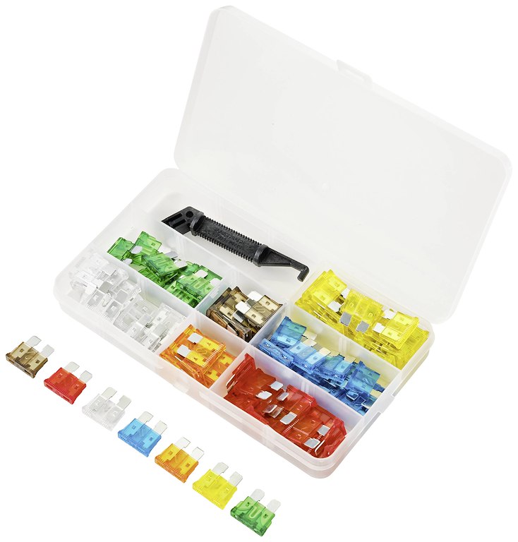 Tru Components TC-10334032 standardni nozni osigurac 5 A, 7,5 A, 10 A, 15 A, 20 A, 25 A, 30 A narandzasta, braon, crvena, plava, zuta, prozirna, zelena 100 kom
