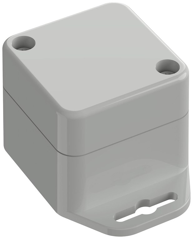Tru Components TC-10860368 kuciste sa prirubnicom od polikarbonata svetlosiva