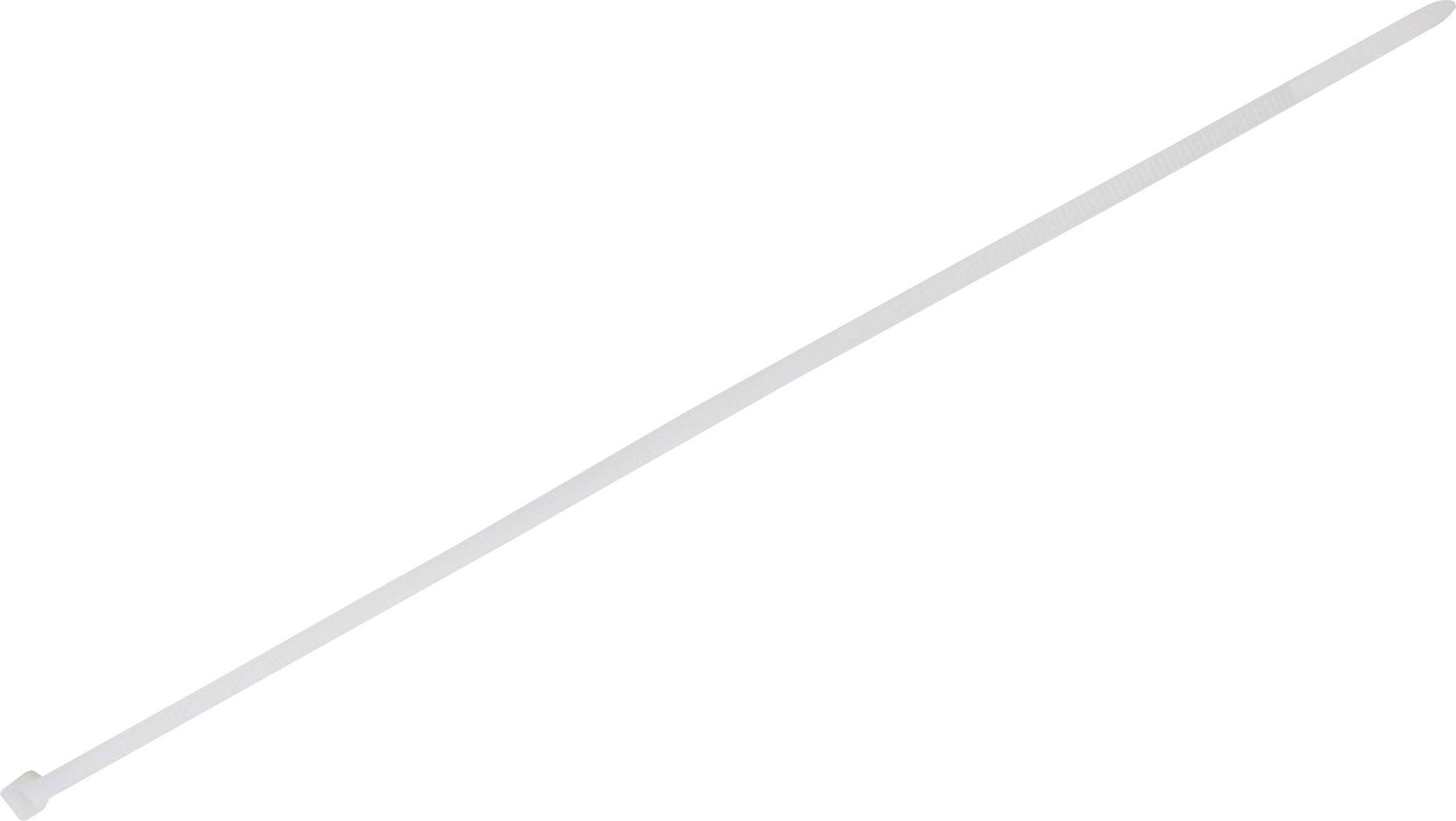Vezica za kablove 350 mm bela, toplotno stabilna, otporna na kiseline Tru Components 1578023 100 komada