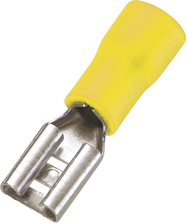 Ravna uticnica, sirina utikaca: 6,4 mm, debljina utikaca: 0,8 mm 180 delimicno izolovano, plave Tru Components 745208 50 komada