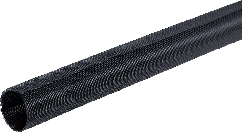 Tru Components TC-7703276 pleteno crevo crno PET 8 do 14 mm 1m